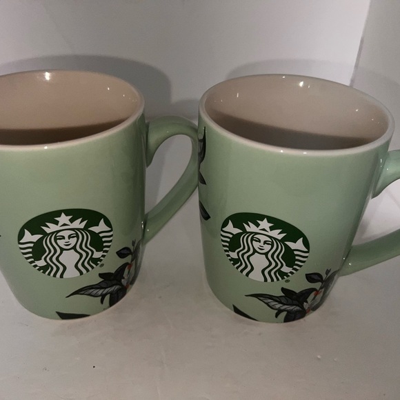 Starbucks | Kitchen | Starbucks Oz Ceramic Coffee 2020 Light Green And ...